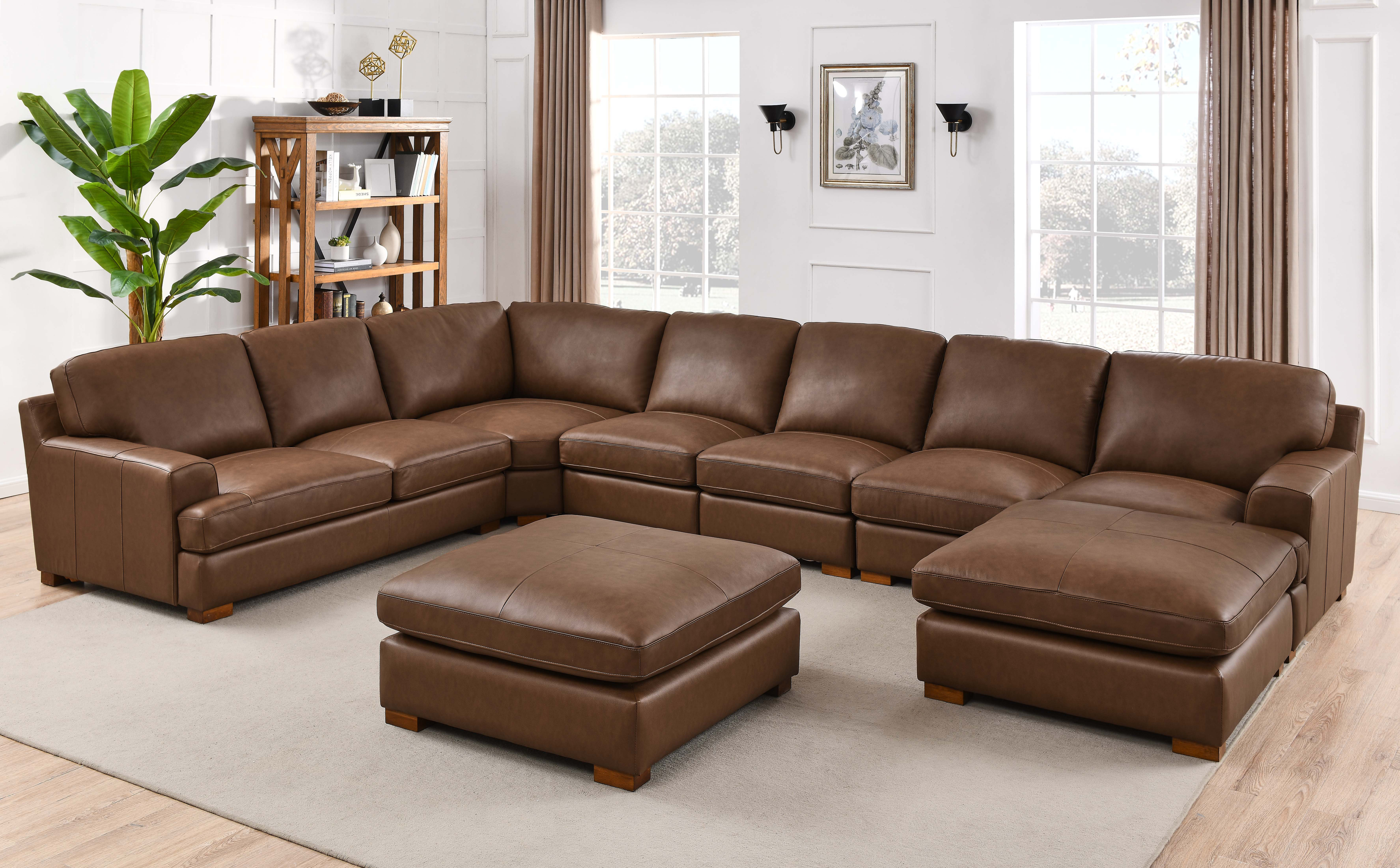 Lark Manor Aness Modular Corner Sectional with Ottoman Reviews Wayfair